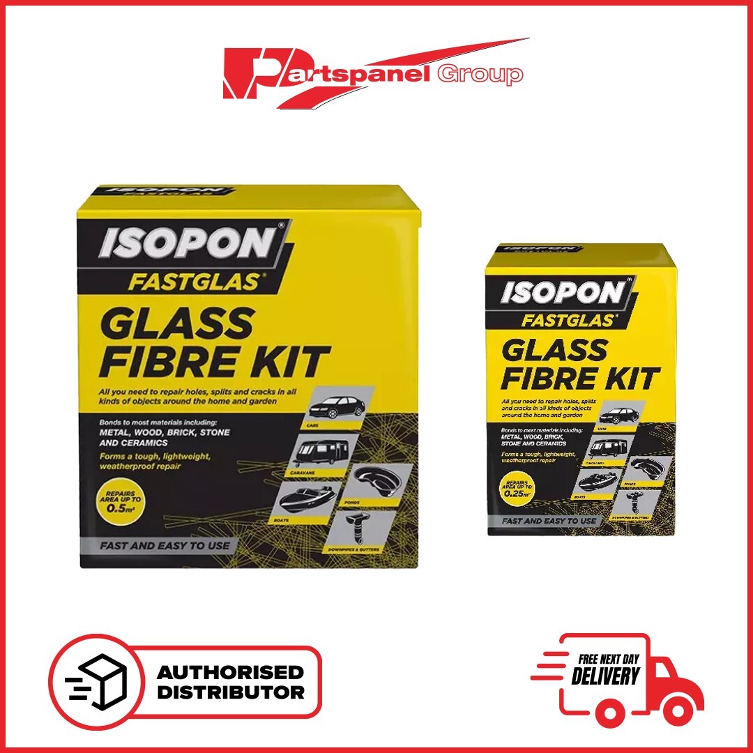 Upol Large & Small Isopon Glass Fibre Kit Car Repair Davids Fastglas R ...