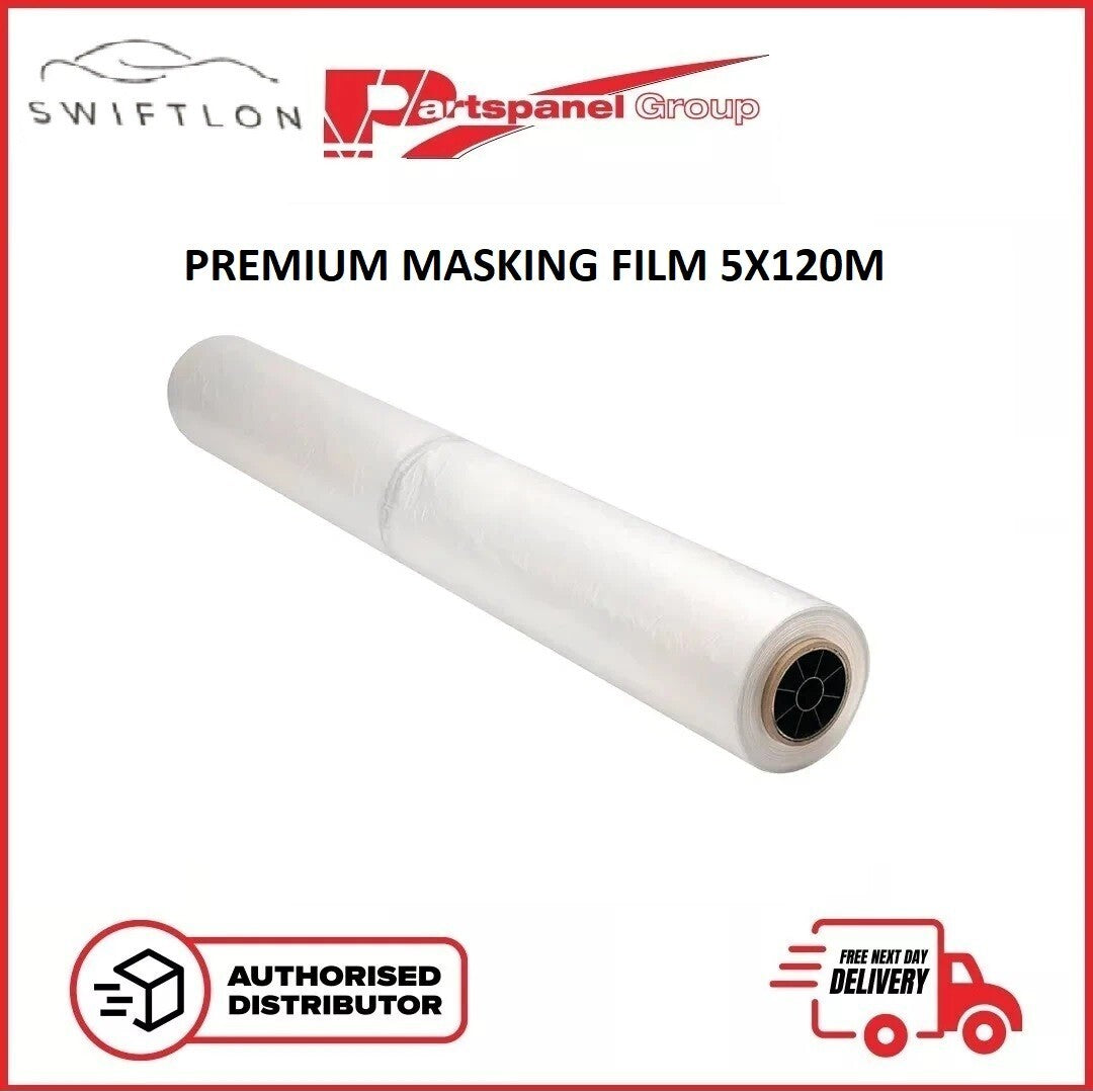 Swiftlon Clear Masking Film 5M x 120M Poly Sheeting for Car Paint Work ...