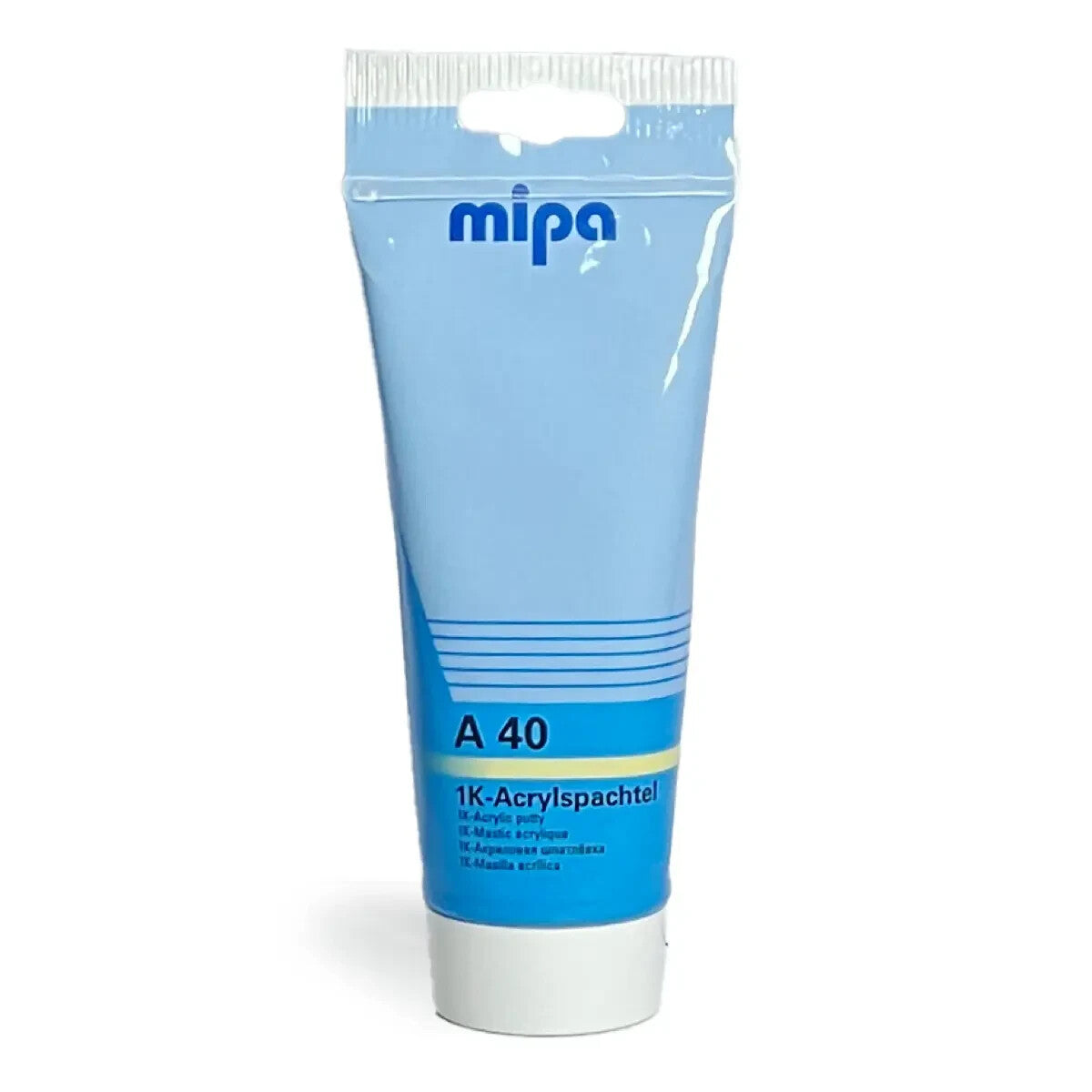 MIPA A40 1K Stopper Acrylic Putty 250g Fast Drying Car Body Fine Fille ...