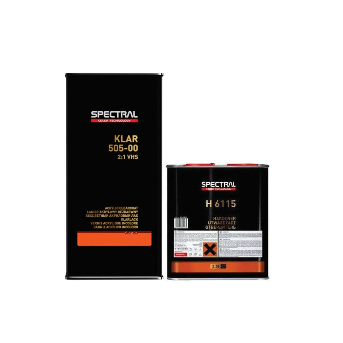 NOVOL Spectral Klar 505-00 VHS Clear Coat with H6115 Hardener 7.5L – H ...