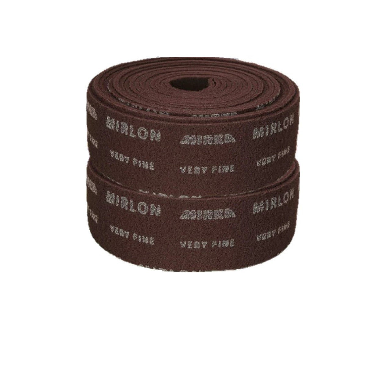 Mirka Mirlon Red VF Abrasive Scotch Scuff Roll 2 x 10M Very Fine Finis ...