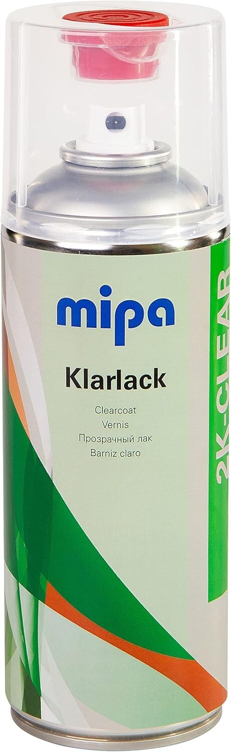 MIPA 2K CLEAR COAT SPRAY Lacquer Car Paint Aerosol with HARDENER 400ml ...