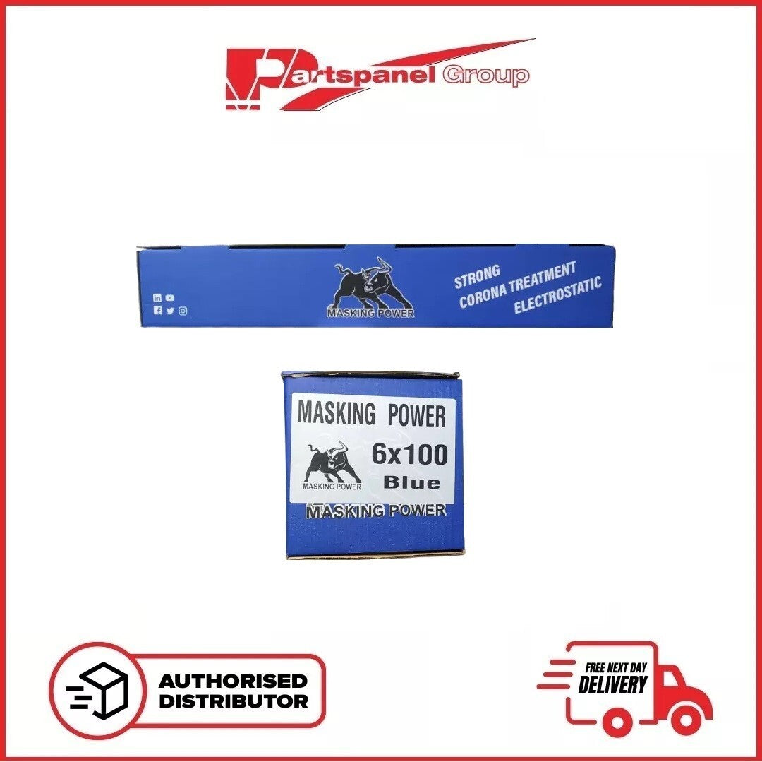 MASKING POWER AUTOMOTIVE FILM ROLL 6M X 120M BLUE AUTOMOTIVE PAINT PRO ...